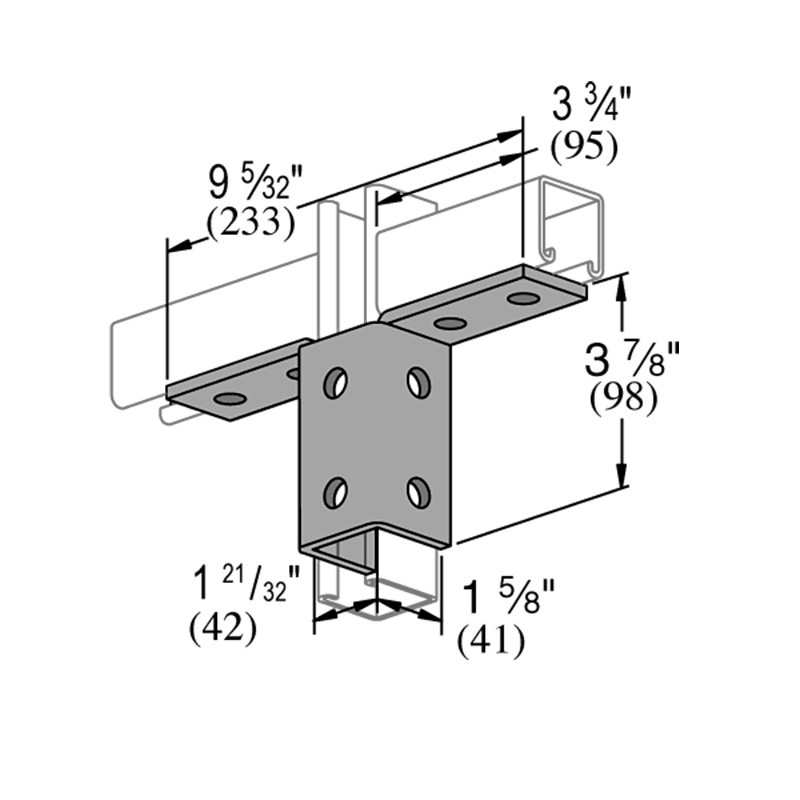 P2347 - Wing Shape Fitting - Unistrut Midwest
