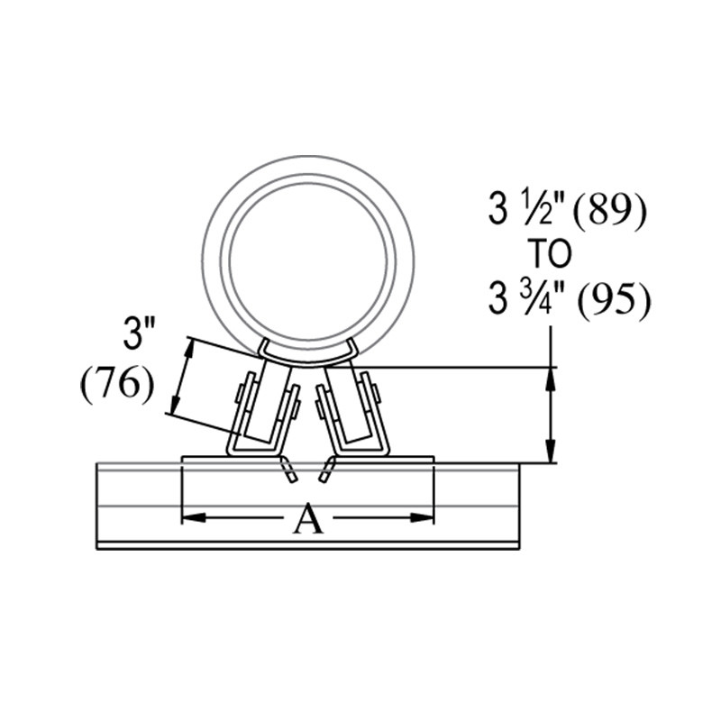 P2475 - Pipe Roller for 6" to 16" Pipe - Unistrut Midwest