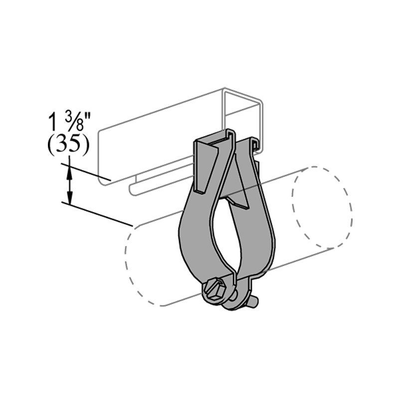 P1563 thru P1573 - Parallel Pipe Clamp - Unistrut Midwest