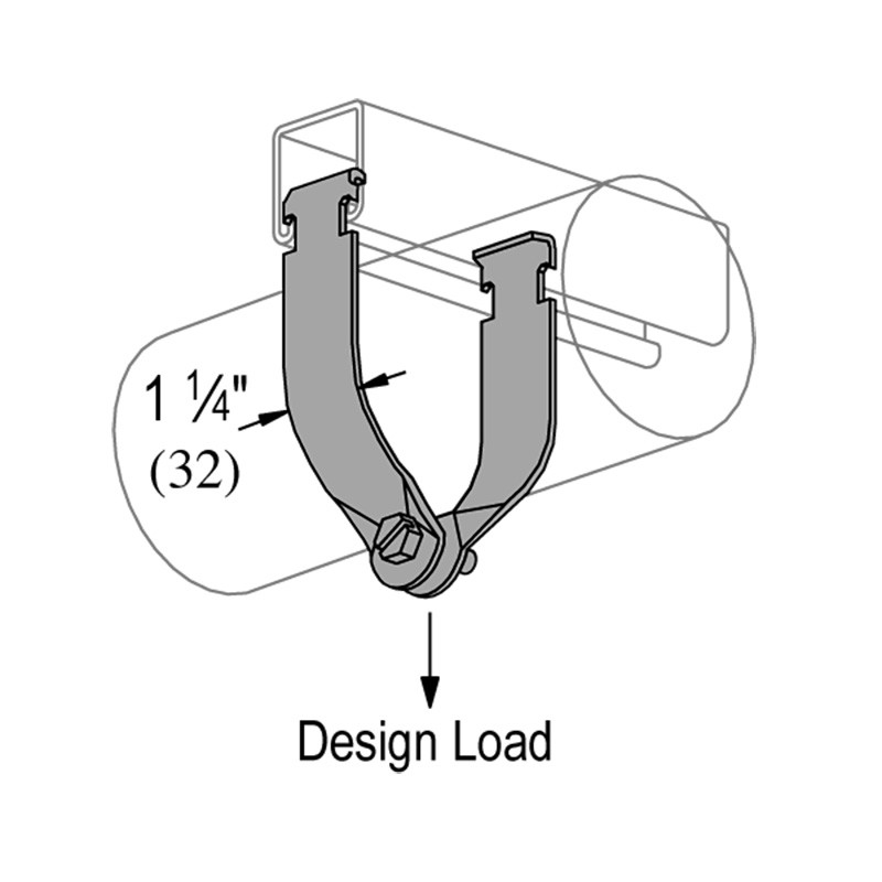 P1211 thru P1217 - Universal Pipe Clamp - Unistrut Midwest