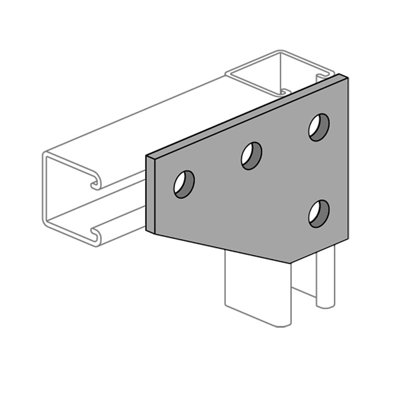 P6380 - Flat Plate Fitting (13/16" Series) - Unistrut Midwest