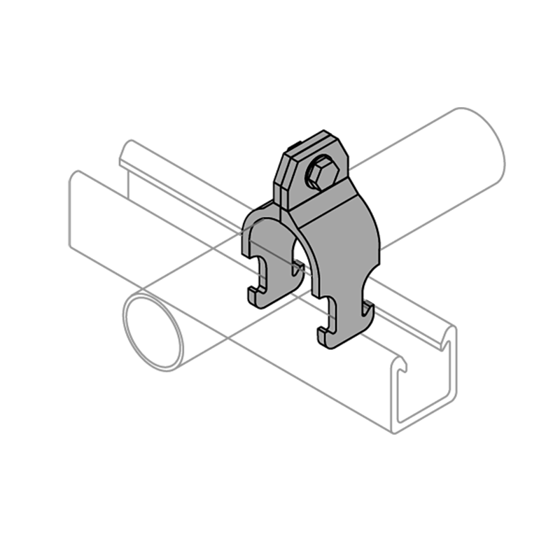 FRPC - Fiberglass Rigid Pipe Clamps - PCR-050 thru PCR-800 - Unistrut ...