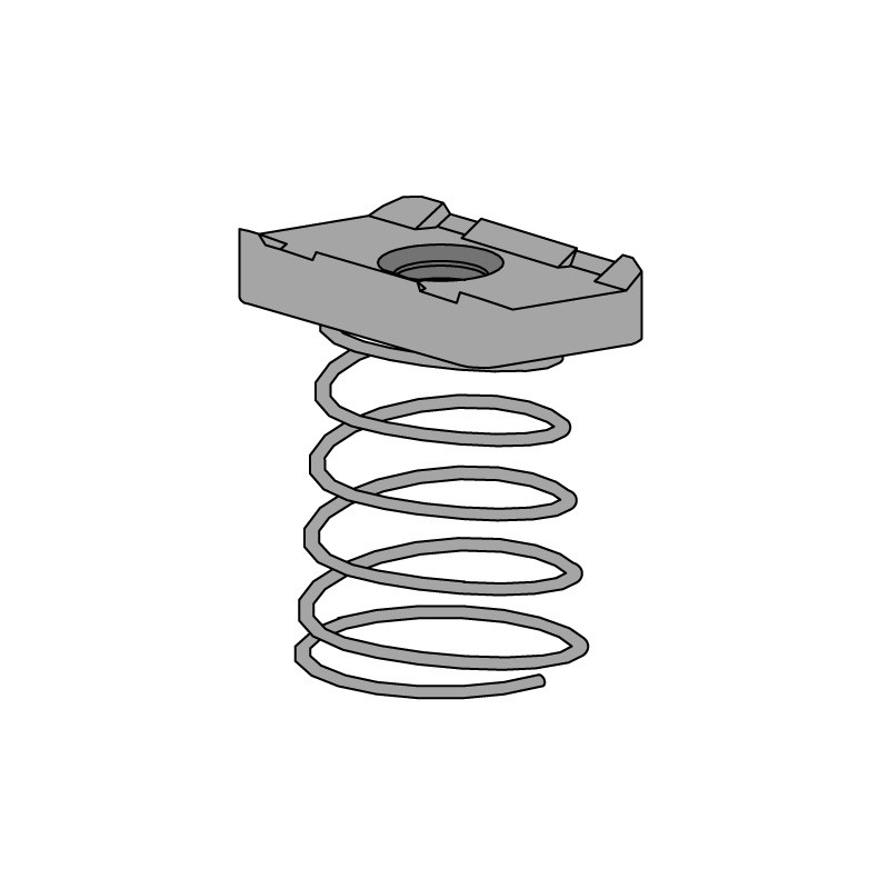 P6006 - Channel Nut w/ Spring (13/16" Series) - Unistrut Midwest