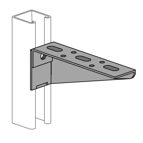 P2491 thru P2493 - 6" to 10" Bracket (1-5/8" Series) - Unistrut Midwest