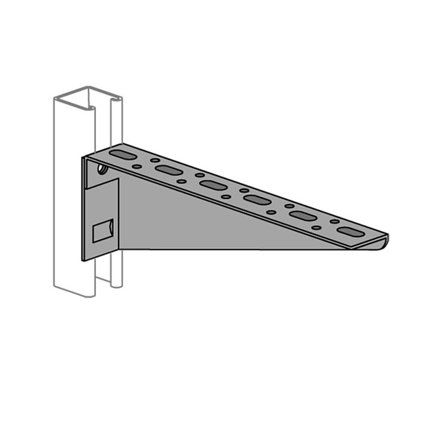 P2494 thru P2499 - 12" to 22" Bracket (1-5/8" Series) - Unistrut Midwest