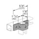 P1047 - 5 Hole, "U" Shape Fitting - Unistrut Midwest