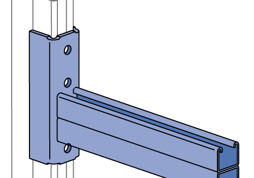 Unistrut P2580 Heavy Duty Cantilever Bracket - Unistrut Midwest