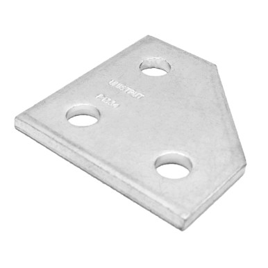 P1334 - 3 Hole, Gusseted Flat Corner Fitting - Unistrut Midwest