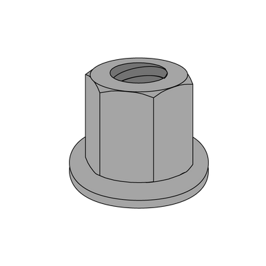 FHFN -Fiberglass Hex Flange Nuts - N-000 Series - Unistrut Midwest