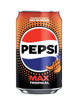 Pepsi Max Tropical Zero Sugar Cans - 24 x 330ml