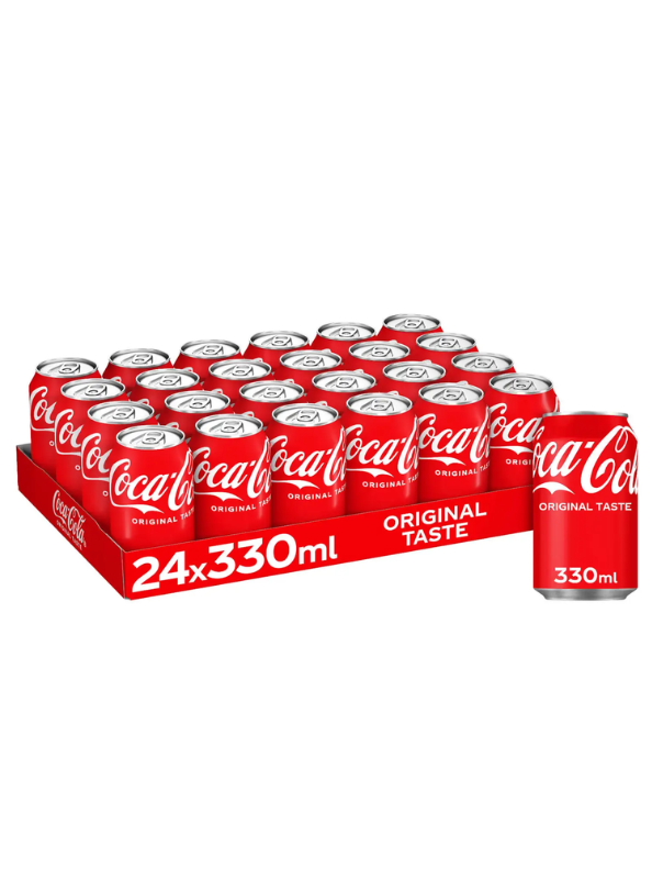 Coca Cola Coke Can GB (24 x 330ml) - JL Brooks