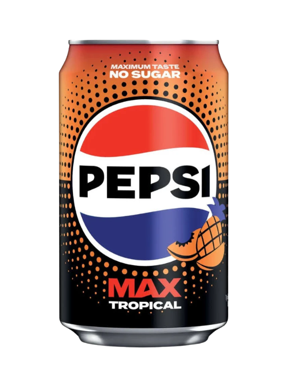 Pepsi Max Tropical Zero Sugar Cans - 24 x 330ml