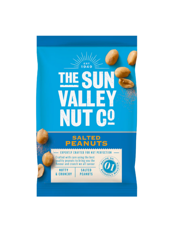 Sun Valley Salted Peanuts 24 × 50 g | Roasted Salted Peanuts – J L Brooks