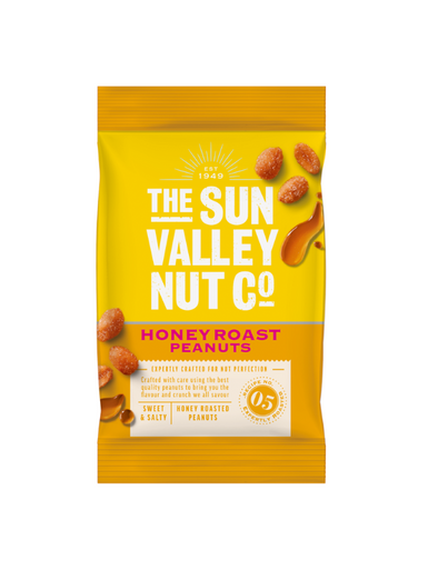 Sun Valley Honey Roast Peanuts 12 × 30 g | Sweet & Nutty Honey Roast Peanuts – J L Brooks