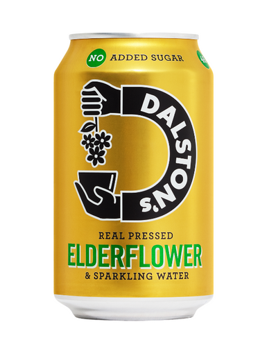 Dalston's Real Squeezed Elderflower 24 x 330 ml | Craft Sparkling Soft Drink – J L Brooks