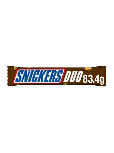 Snickers Duo Chocolate Bar 83.4g x 32 - JL Brooks