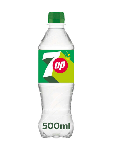 7up Plastic Bottles (24 x 500ml) - JL Brooks