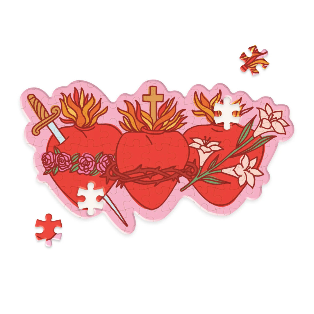 Holy Family Hearts Mini Puzzle | Ignatius Book Fairs