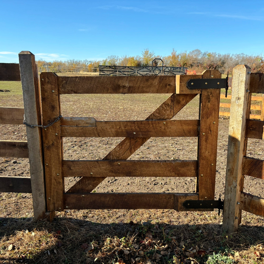 Traditional Fence Gate, Heavy-Duty White Oak Gate