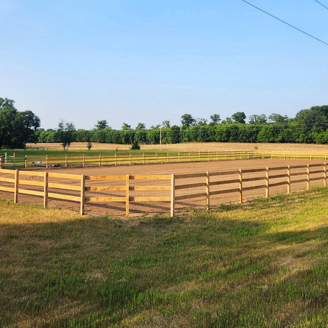 Riding Arena Fencing Material Package, 1x6 Wood Rails
