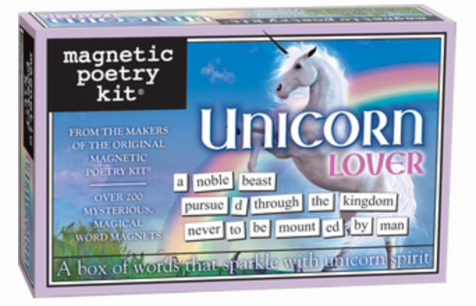 Unicorn Lover Magnetic Poetry Kit - One Eyed Jacques