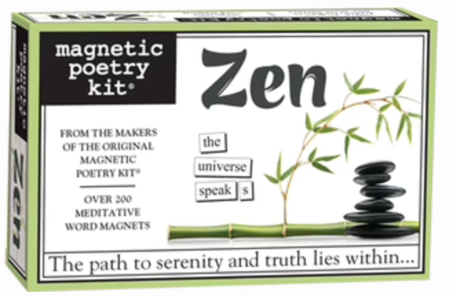Zen Magnetic Poetry Kit - One Eyed Jacques