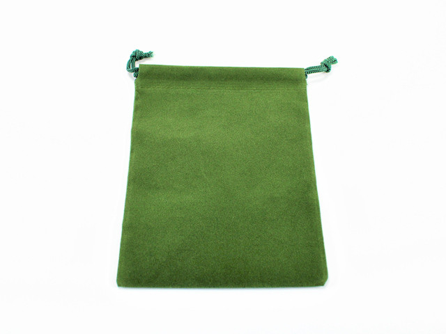 Green Small Velour Dice Pouch - One Eyed Jacques