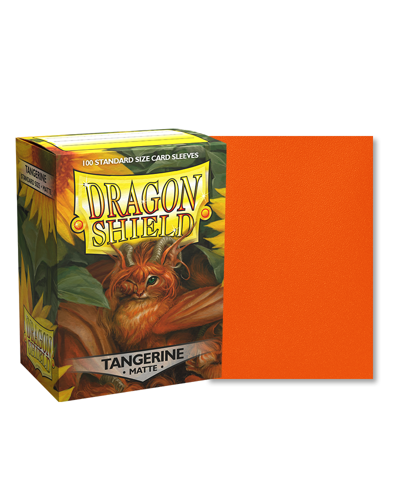 Dragon Shields: Matte Tangerine - One Eyed Jacques