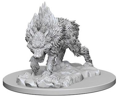 Pathfinder Deep Cuts Unpainted Miniatures: Dire Wolf - One Eyed Jacques