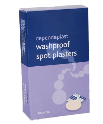 Waterproof Spot Injection (2.2 x 2.2cm) Plasters (Box of 100) - Selles ...