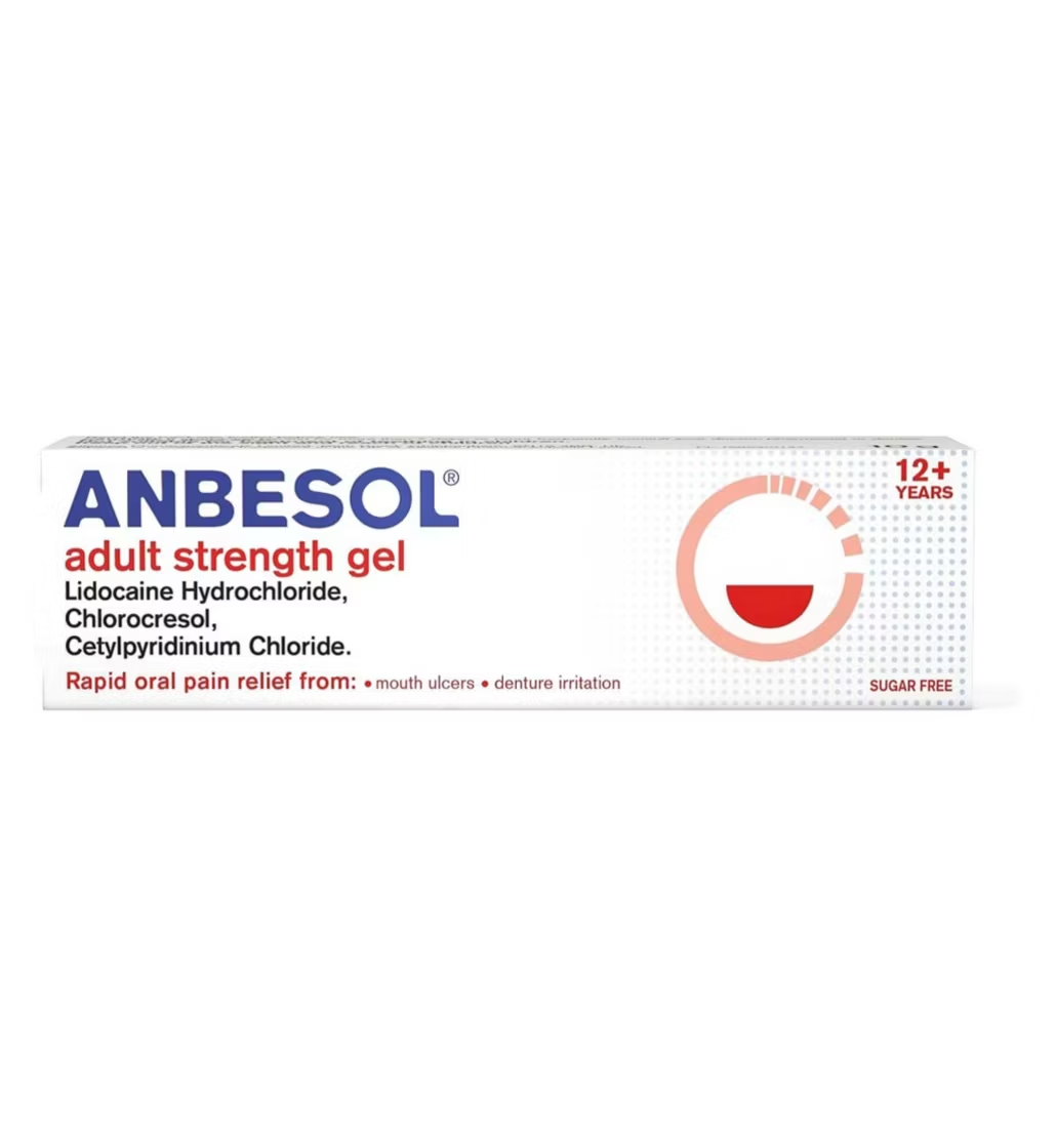 Anbesol Adult Strength Gel 10g - Selles Medical