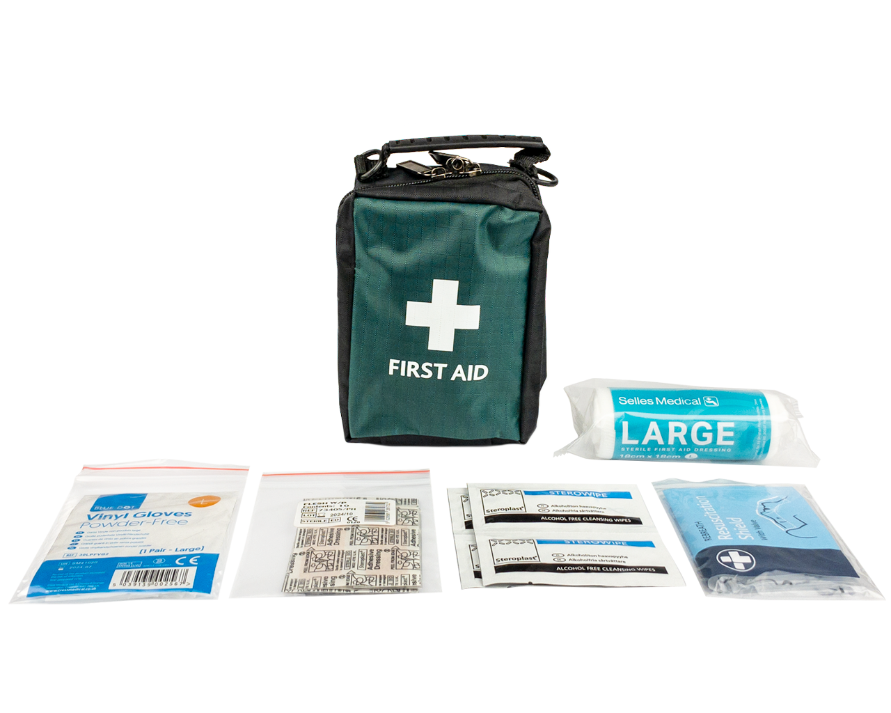 Small Bag with Belt Loop First Aid Kit (10 x 13 x 8cm) - Selles Medical
