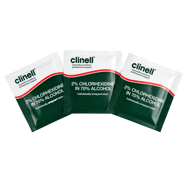 Clinell Alcohol 2% Chlorhexidine Device Wipes Pk240 - Selles Medical
