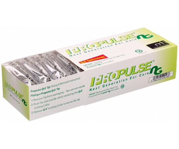 Propulse QrX Single Use Tips for Ear Syringe (Box of 100) - Selles Medical