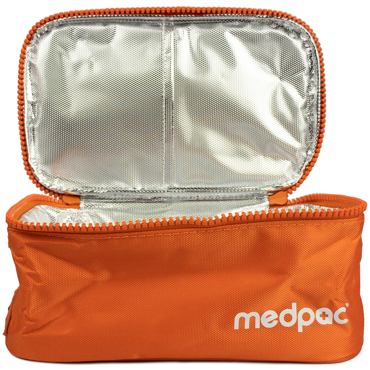 Orange Insulated Medication Bag - Selles Medical