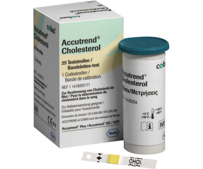 Accutrend Cholesterol Strips (Pack of 25) - Selles Medical