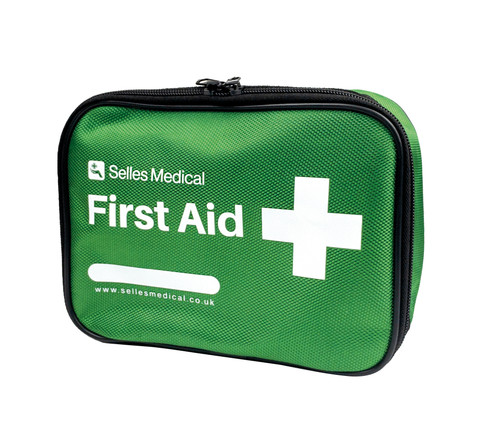 NEW Green Empty First Aid Bag 21x16x5cm - Selles Medical