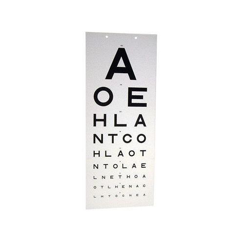 Vision Test Card 6m Snellen - Selles Medical