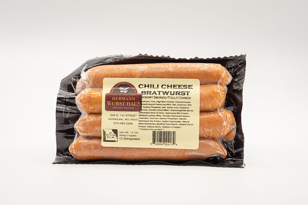 Chili-Cheese Bratwurst - 1 Package - Hermann Wurst Haus