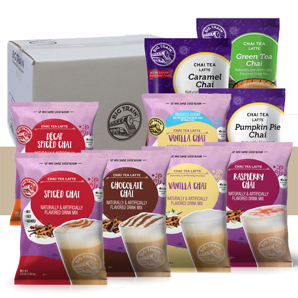 Big Train: Chai Variety Pack - Choose FOUR Bulk Bags (Instant Dry Mix)