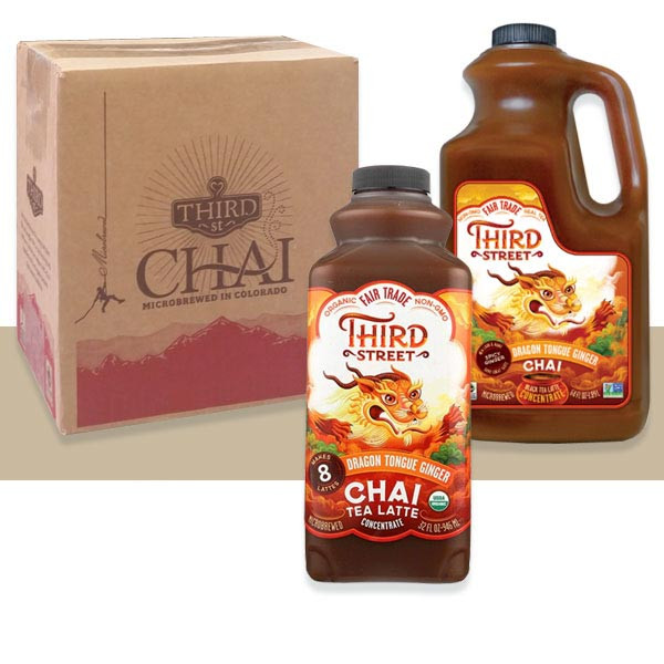 Third Street Chai: Dragon Tongue Ginger Chai Tea Latte (Liquid ...