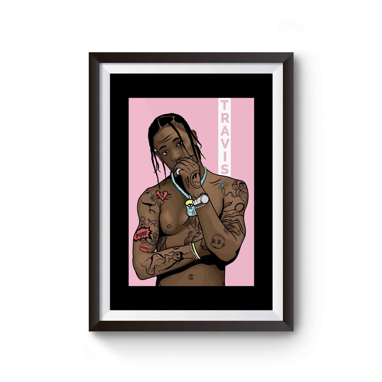 Travis Scott Rapper Art Poster