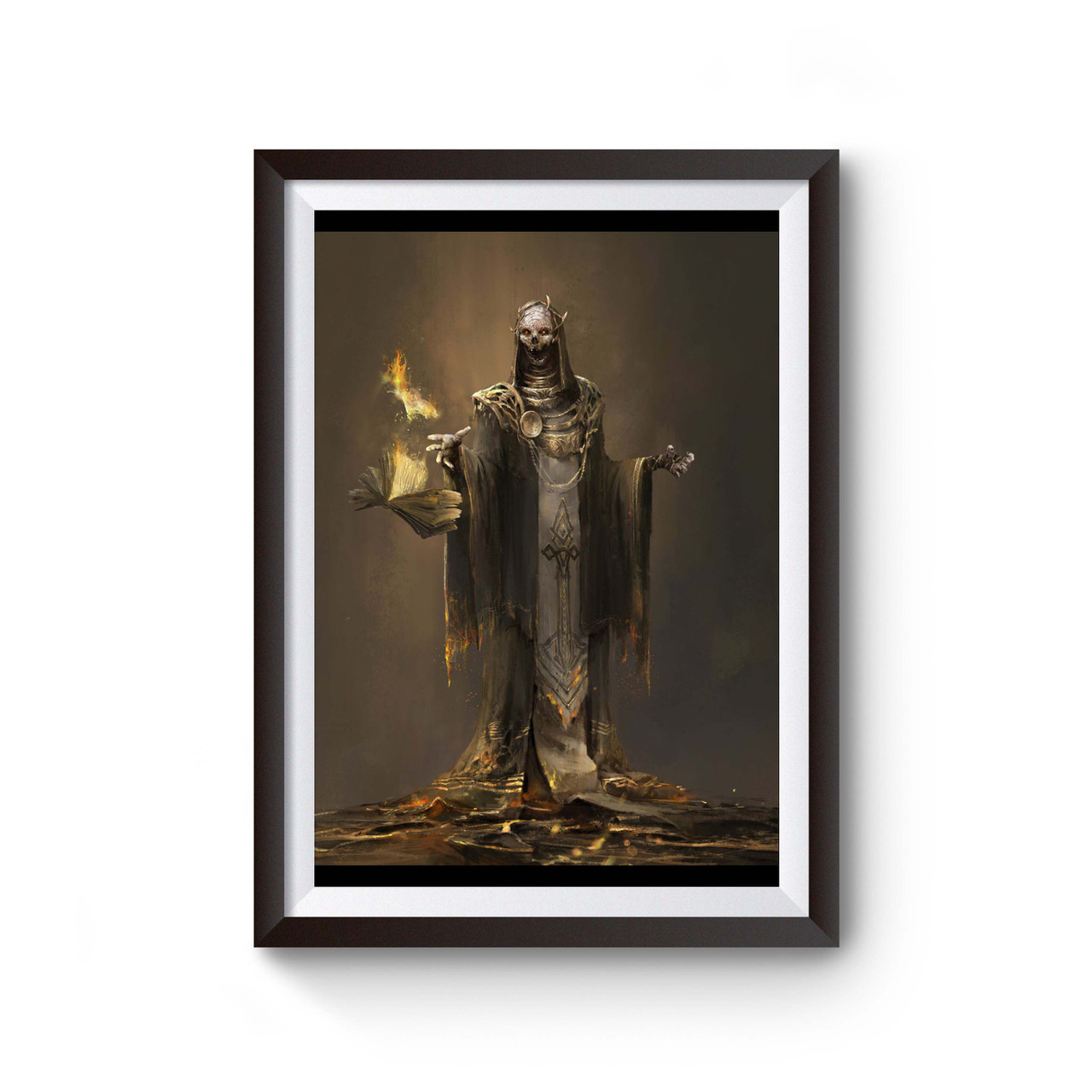 The Necromancer Dark Fantasy Art Poster