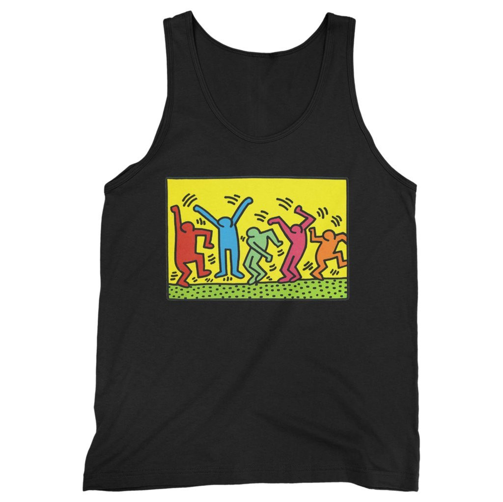 Keith Haring Dancing Art Men Tank Top