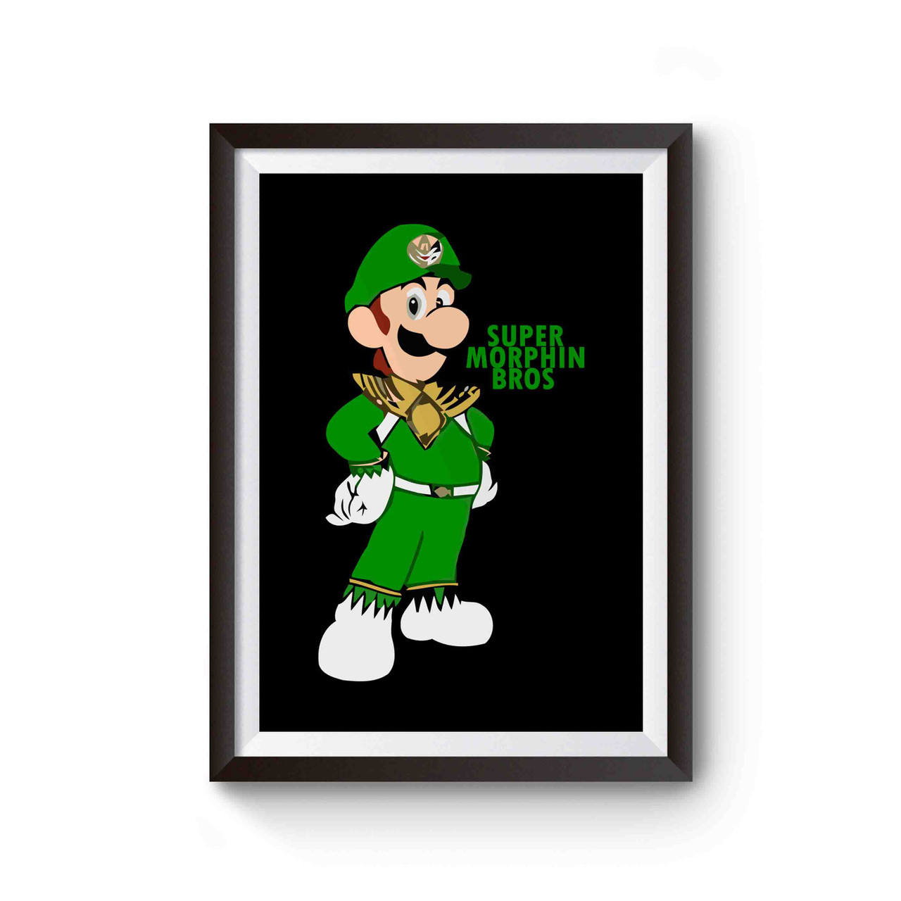 Super Mario Bros Swag Luigi Retro Game 90's Gaming Poster