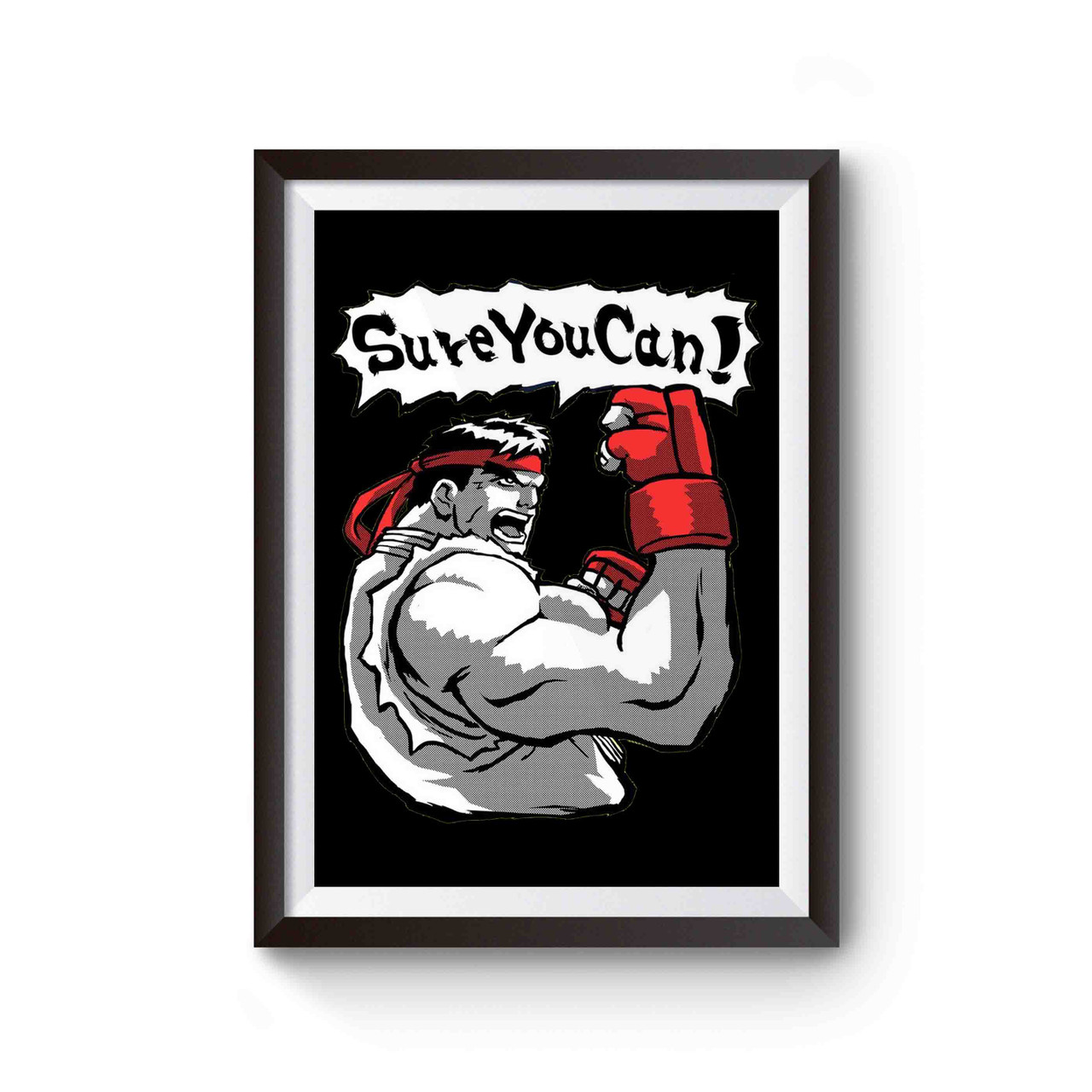 Street Fighter Fireball Video Game Poster