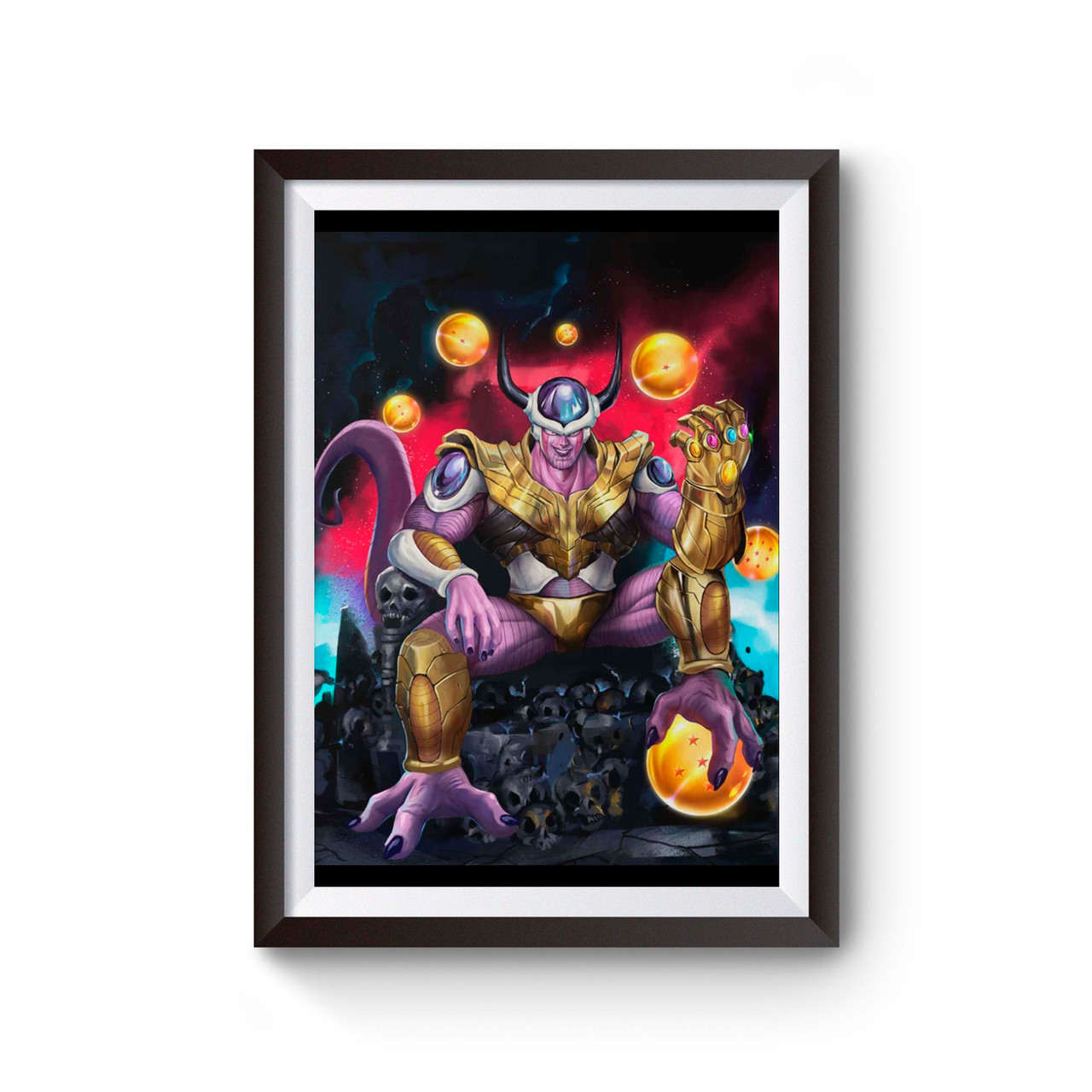 Thanos Frieza Stone Ball Poster