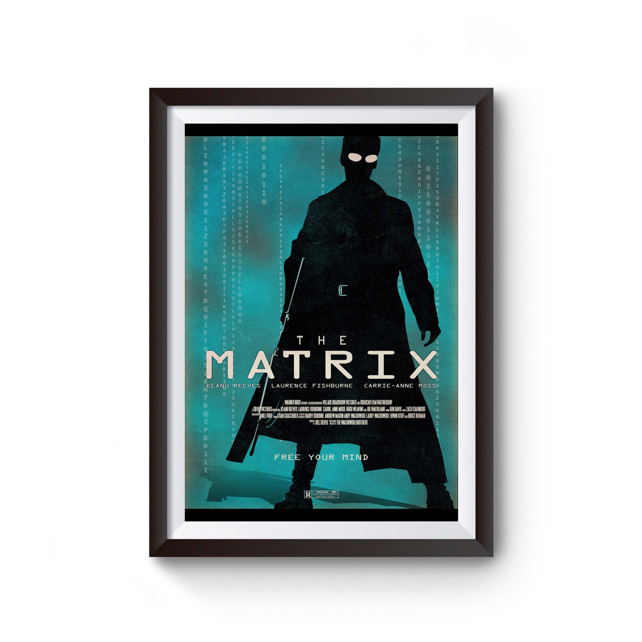 The Matrix Retro Movie Poster