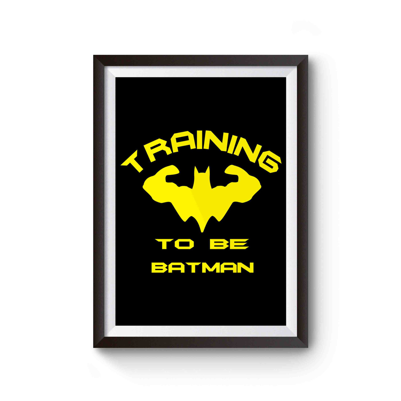 Training To Be Batman Muscle Poster