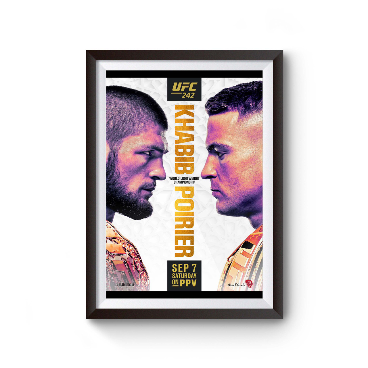 Ufc 242 Khabib Vs Poirier Poster